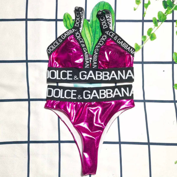 D. & G. METALLIC TWO-PIECE – HerLuxurySwimLLC